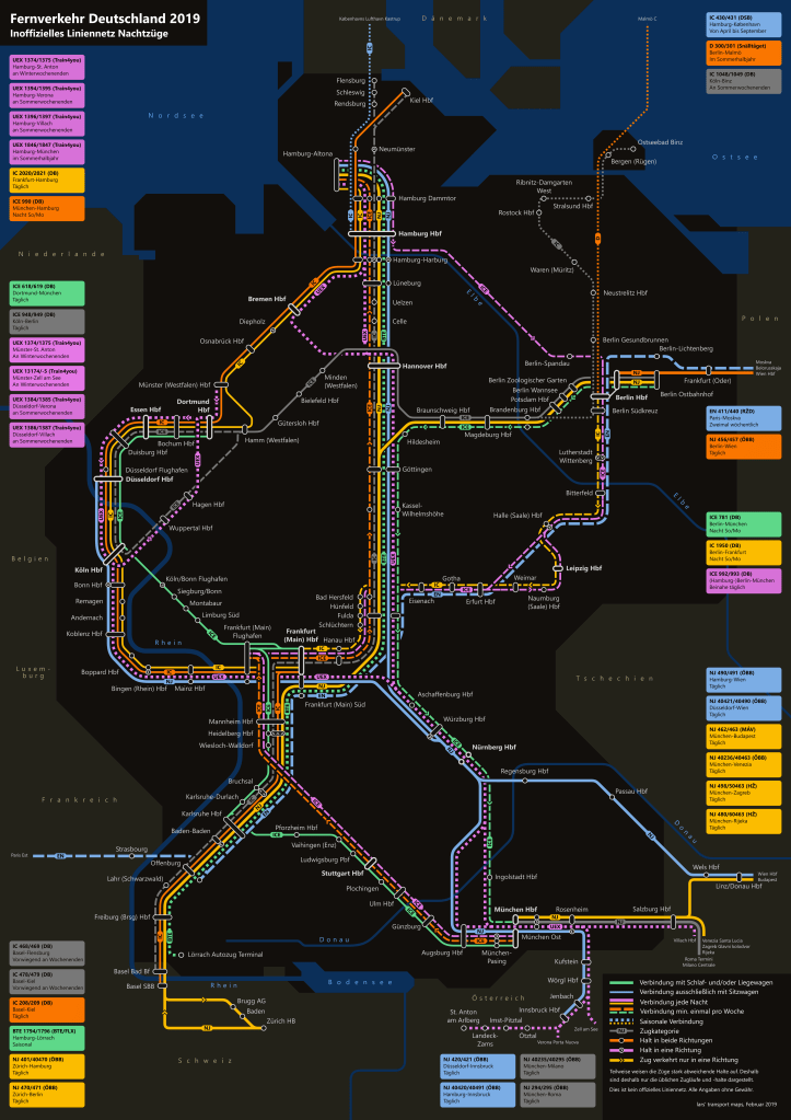 Long-distance Trains in Germany 2019 – lars' transport maps