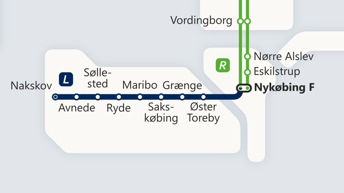 Train Network of Denmark 2022 – lars' transport maps